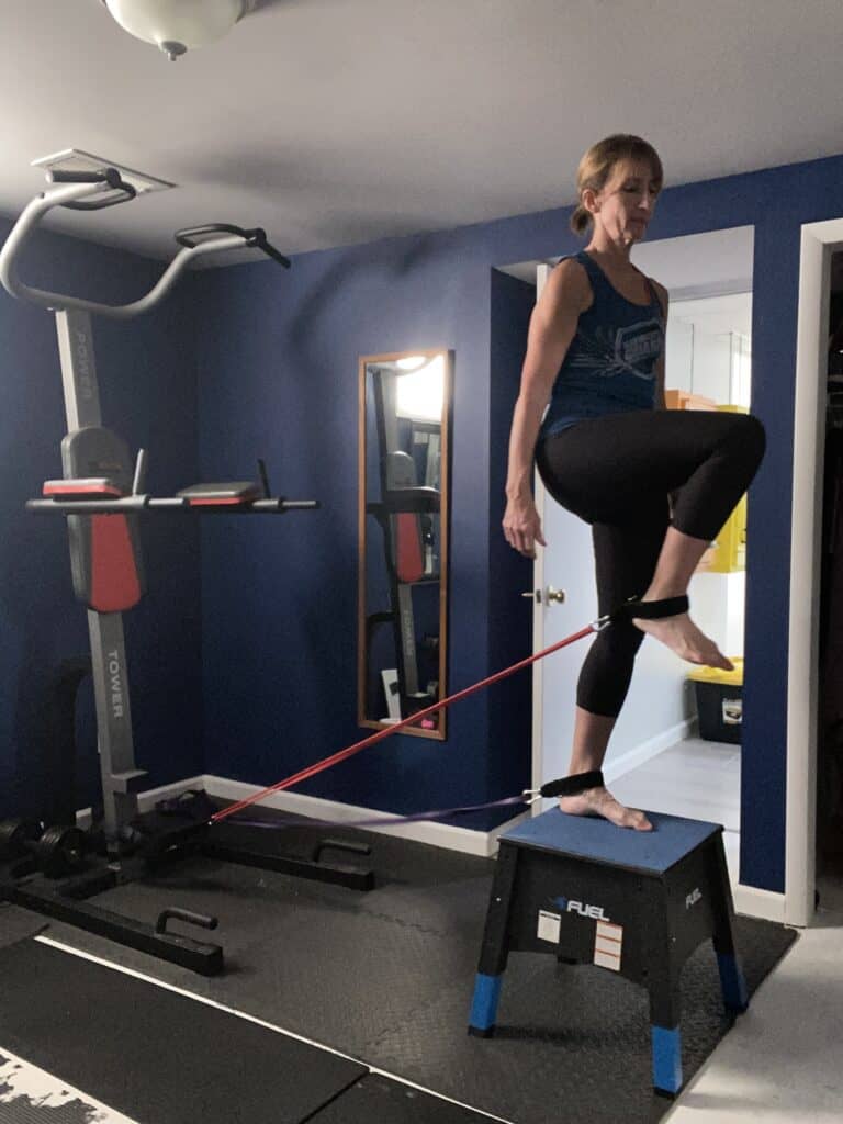 5 Ways To Use Resistance Bands With Your Step Ups | Simply Aging Healthy