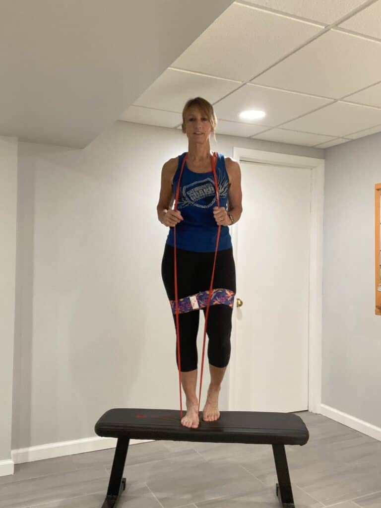 5 Ways To Use Resistance Bands With Your Step Ups | Simply Aging Healthy