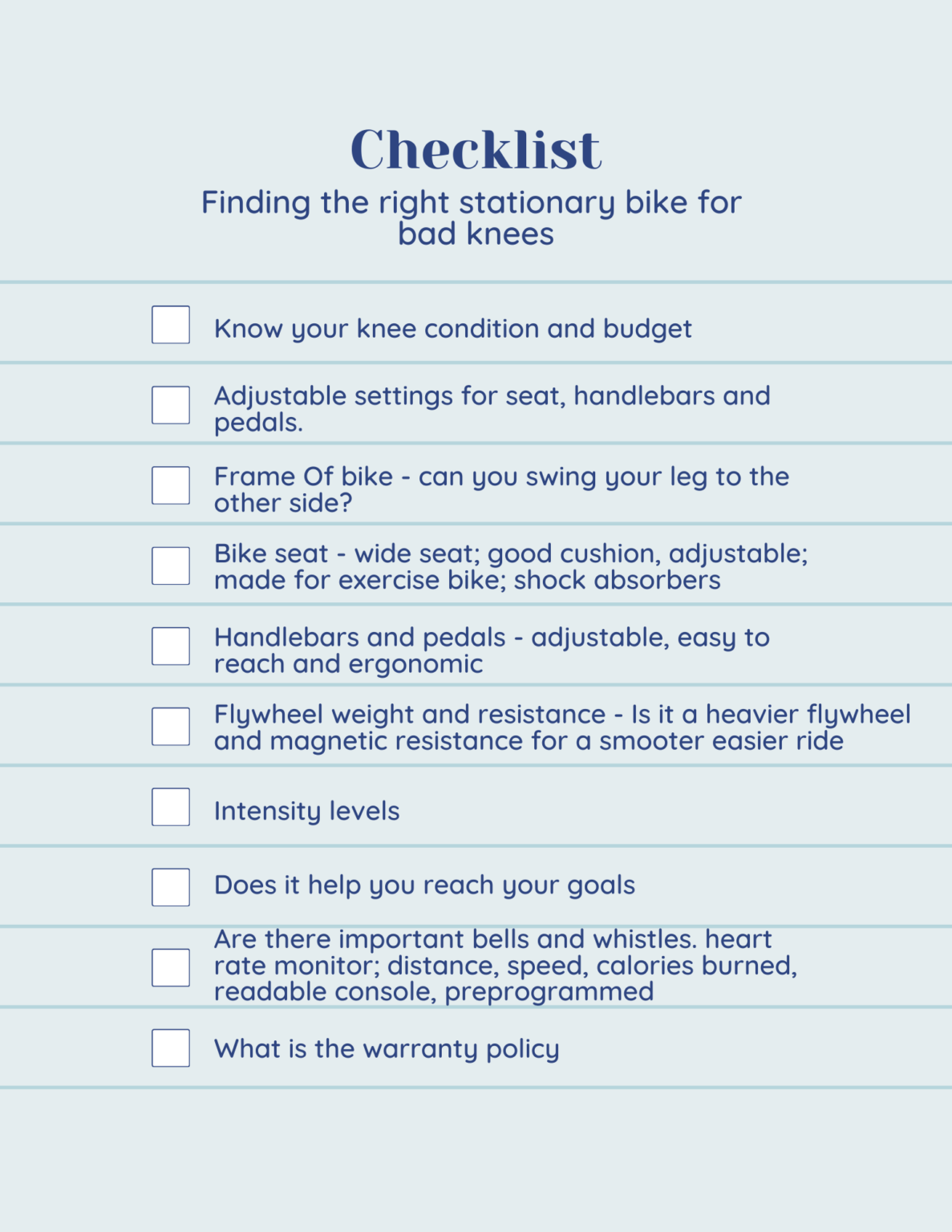 How To Find The Best Stationary Bike For Bad Knees | Simply Aging Healthy